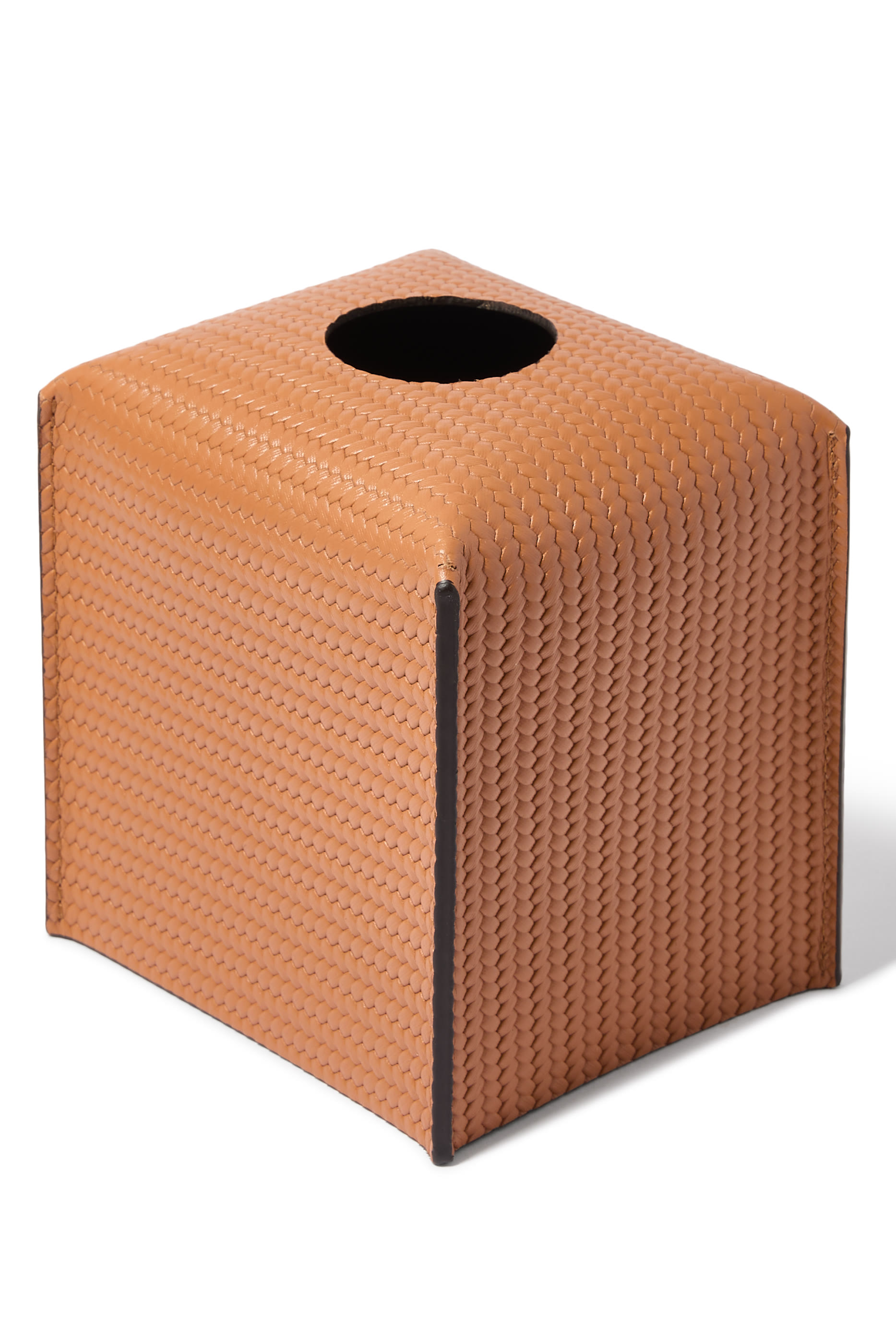 Buy Pinetti Square Woven Tissue Box light___pastelbrown | Bloomingdale ...